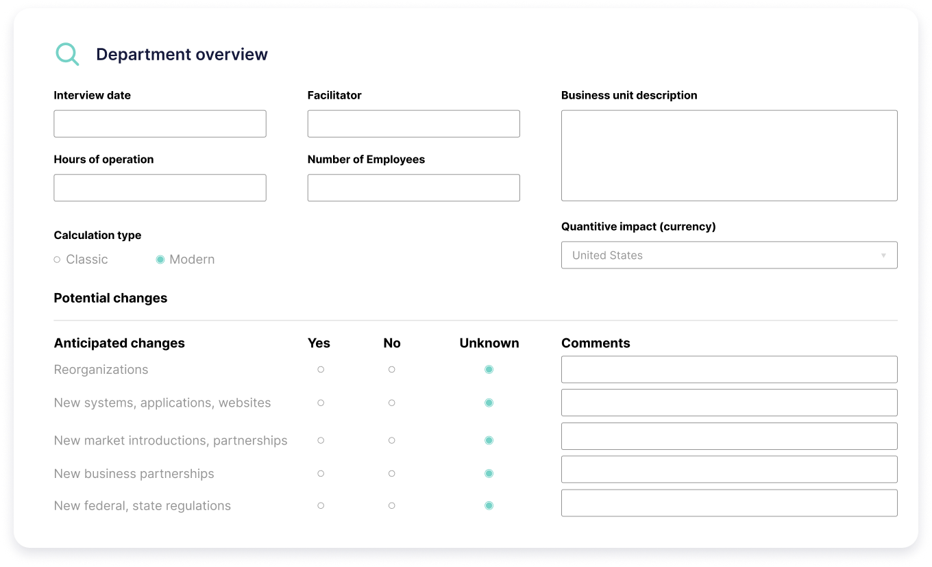 Business Impact Analysis (BIA) Software | BCMMetrics